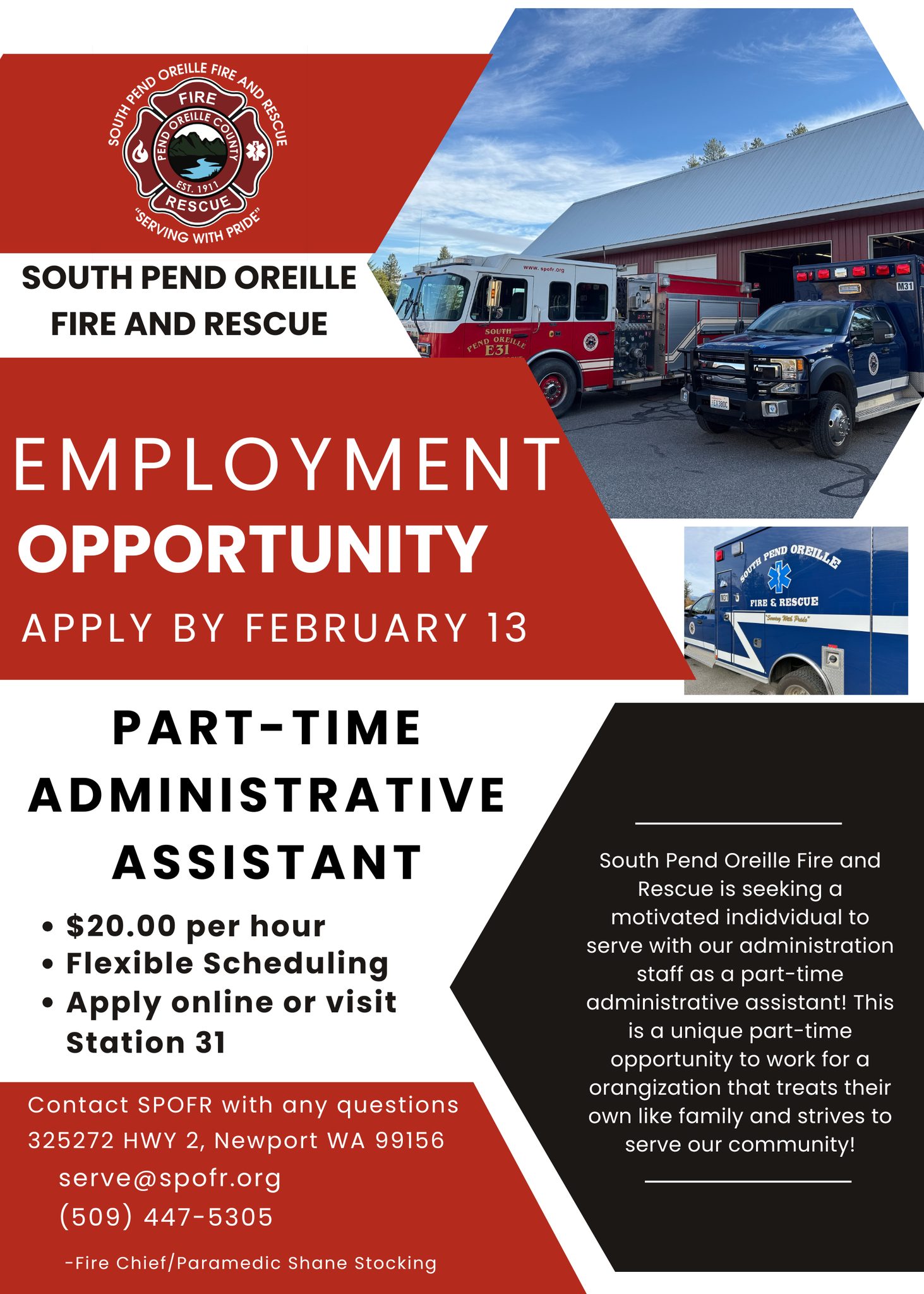 Job Announcement - Part-time Administrative Assistant - South Pend ...